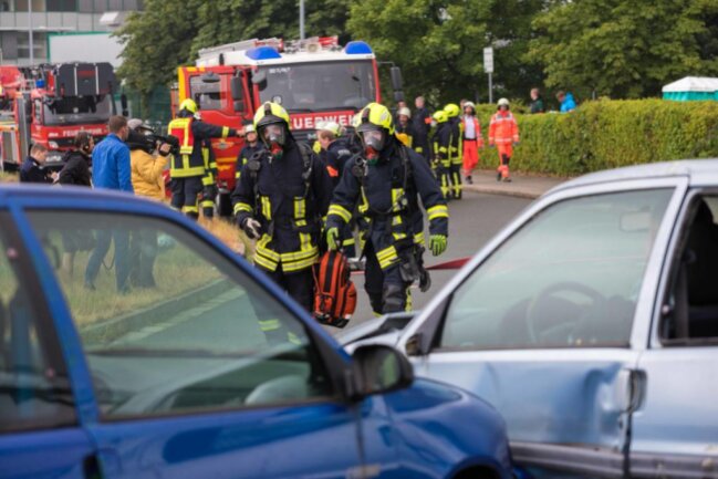 Katastrophenschutzübung in Oederan