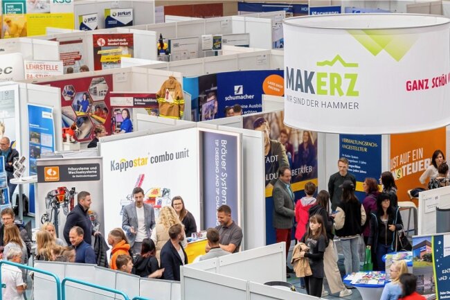 Ausbildungsmesse Makerz lockt 2500 Besucher in die Silberlandhalle Annaberg-Buchholz