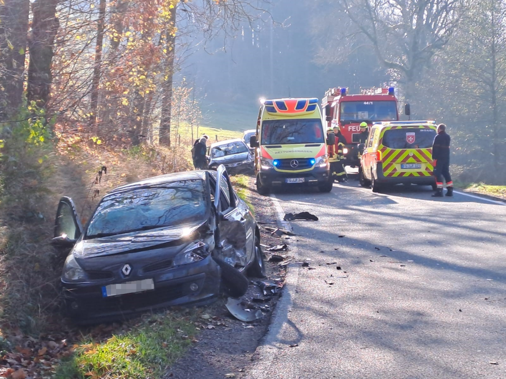 Bei Unfall auf Straße zwischen Mulda und Lichtenberg wurde ein Mensch verletzt