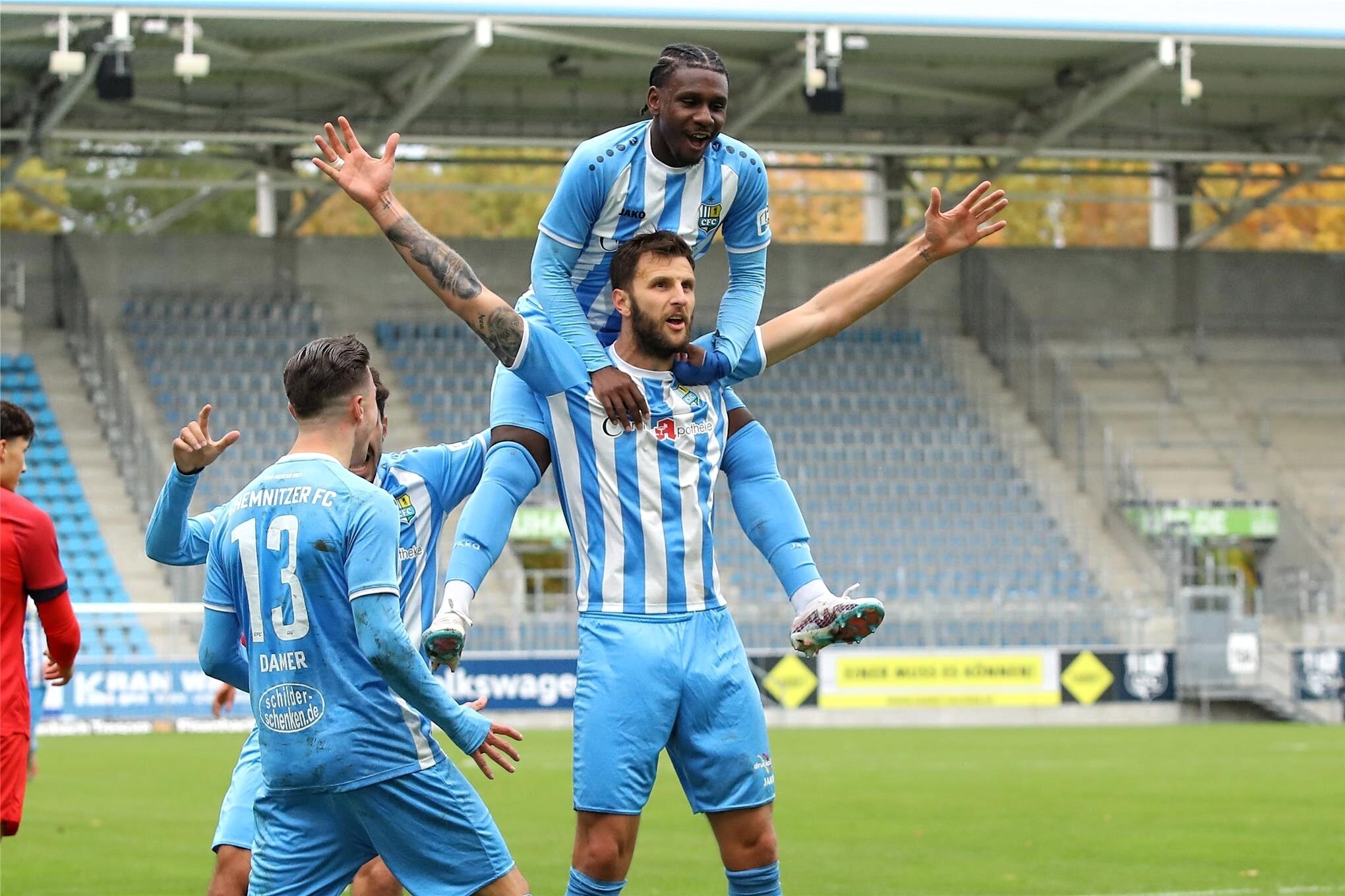 Chemnitzer FC zurück in der Erfolgsspur: Dejan Bozic dreht Rückstand ...