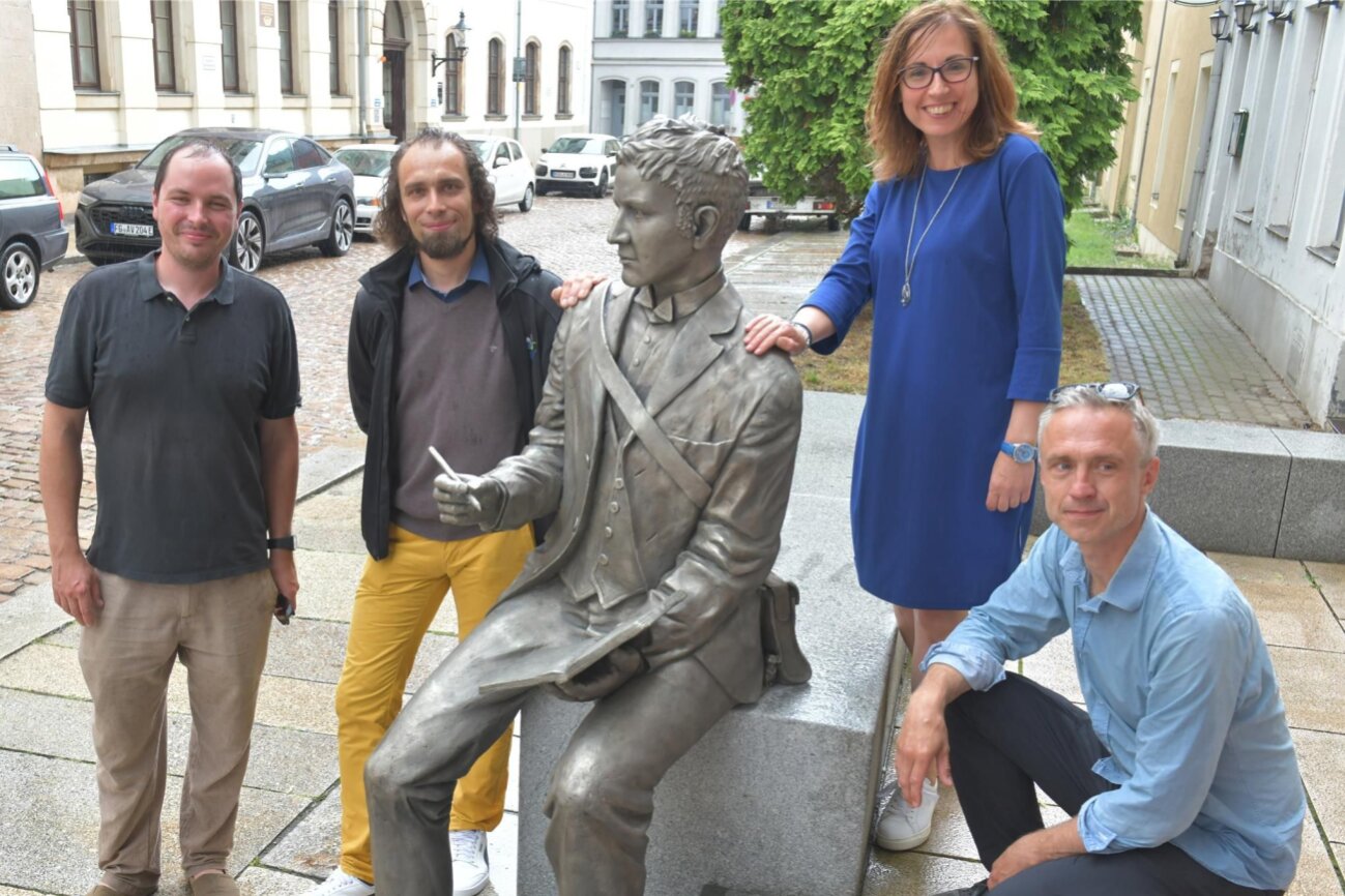 Die nächste Figur am Silberweg Freiberg eingeweiht: Alexander von Humboldt ist angekommen