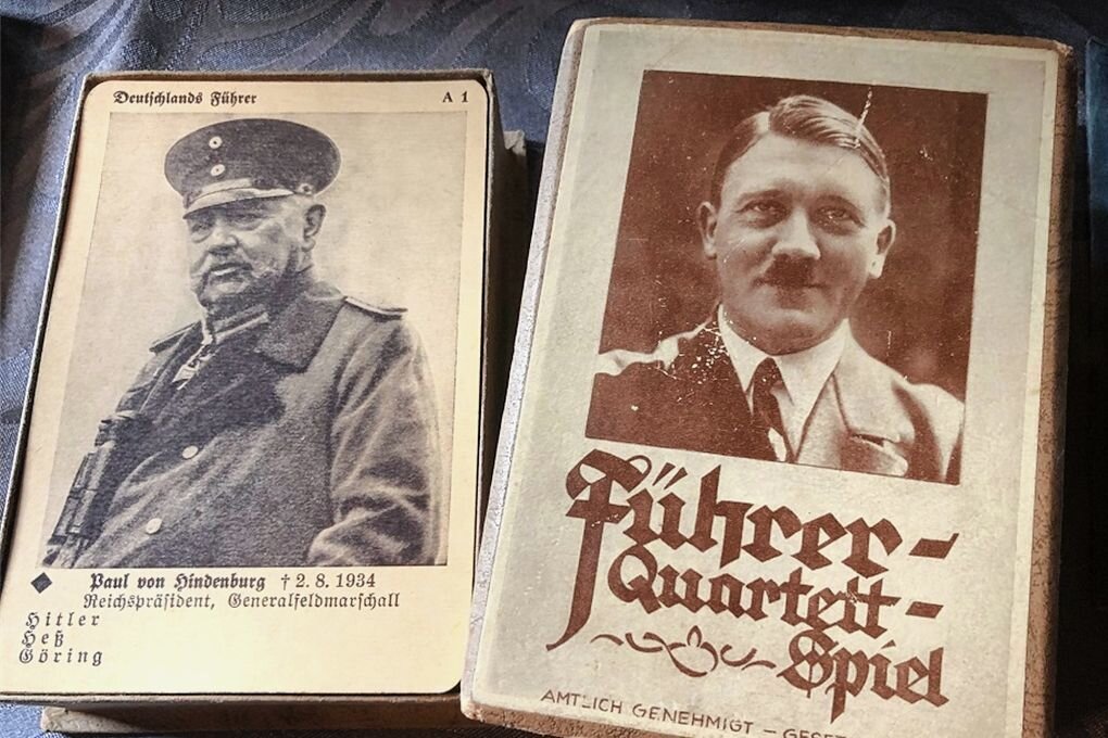 Diebstahl von Quartettspielen mit Hitler im Schloss Voigtsberg: Vitrine ...