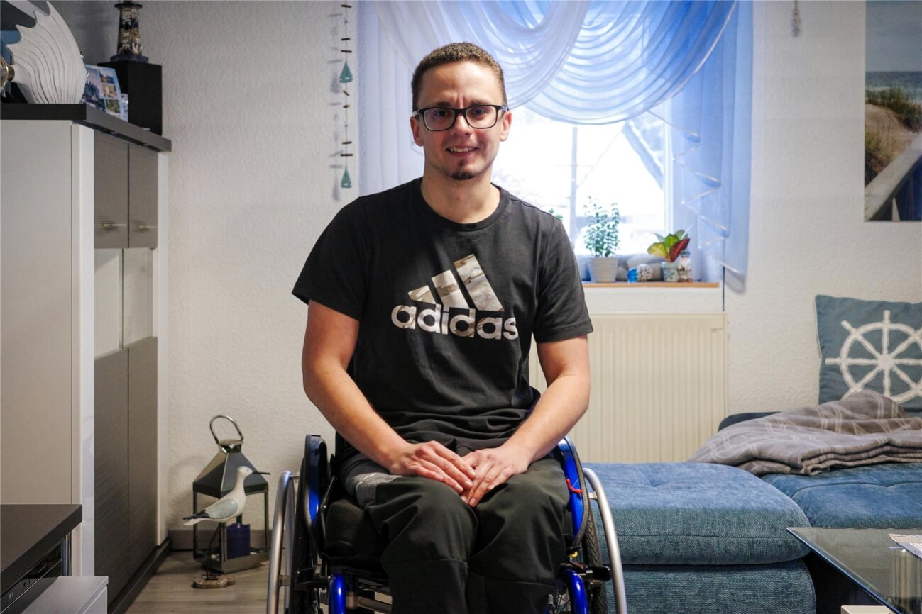 Ein Grippevirus veränderte alles: Wie Michel Fischer in Halsbrücke um ein neues Leben kämpft