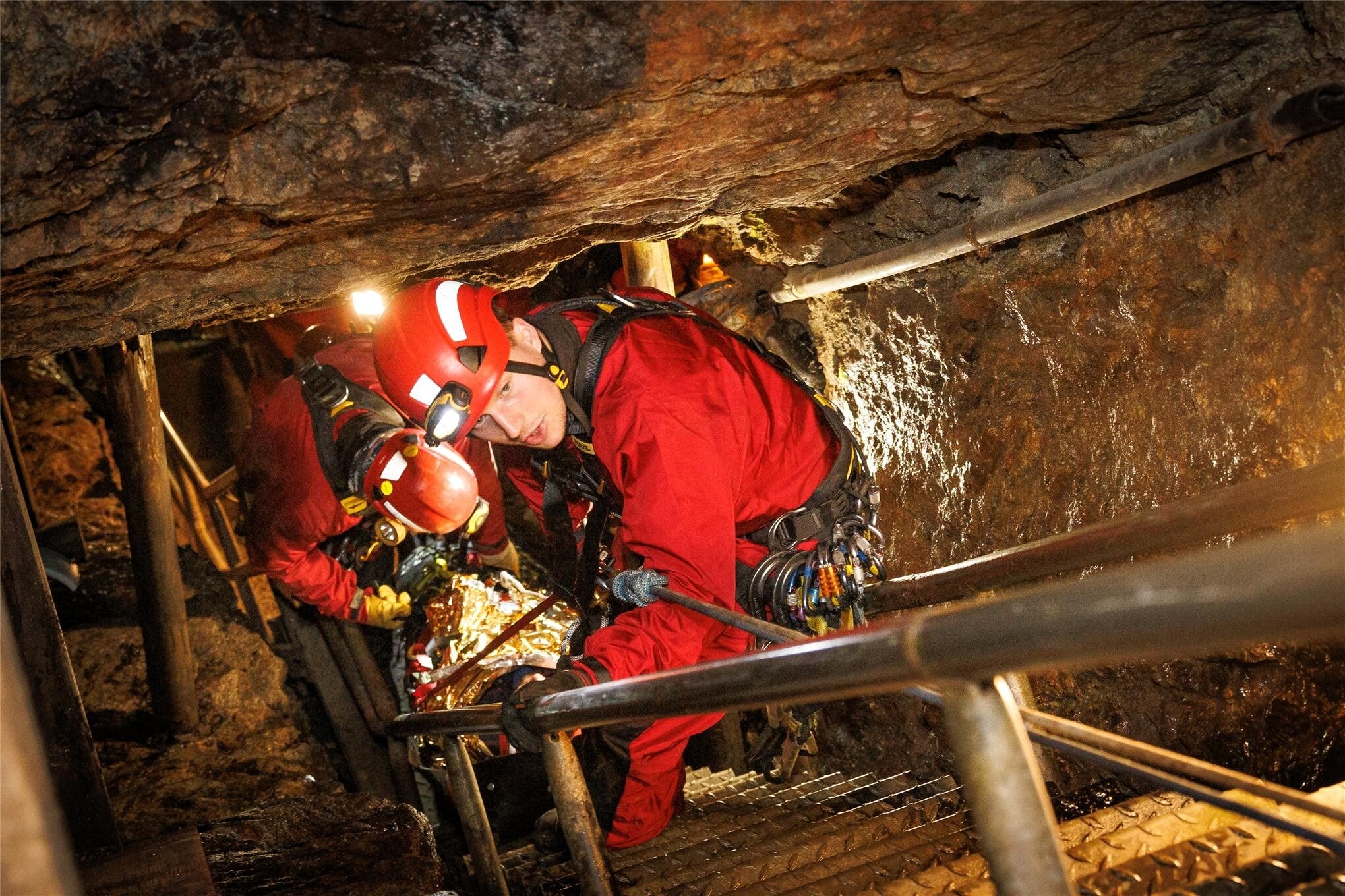 Einsatz im alten Silberbergwerk: Wenn es auch für Retter eng wird