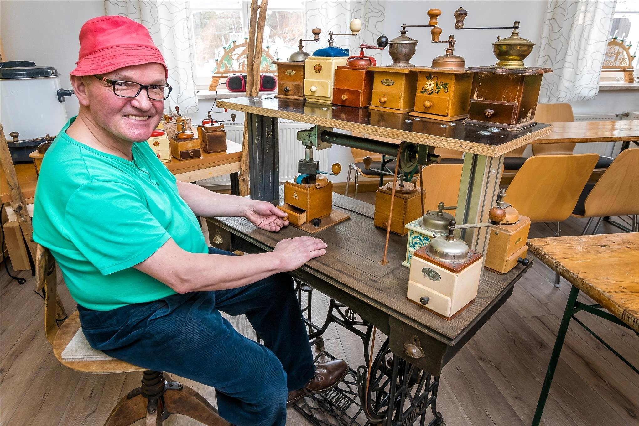 Erzgebirge: Kaffee-Kurt präsentiert kuriose Maschine