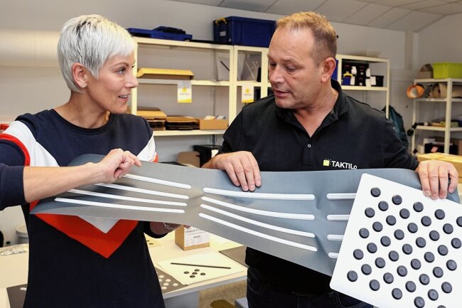 Erzgebirger erfinden flexibles Leitsystem für Sehbehinderte