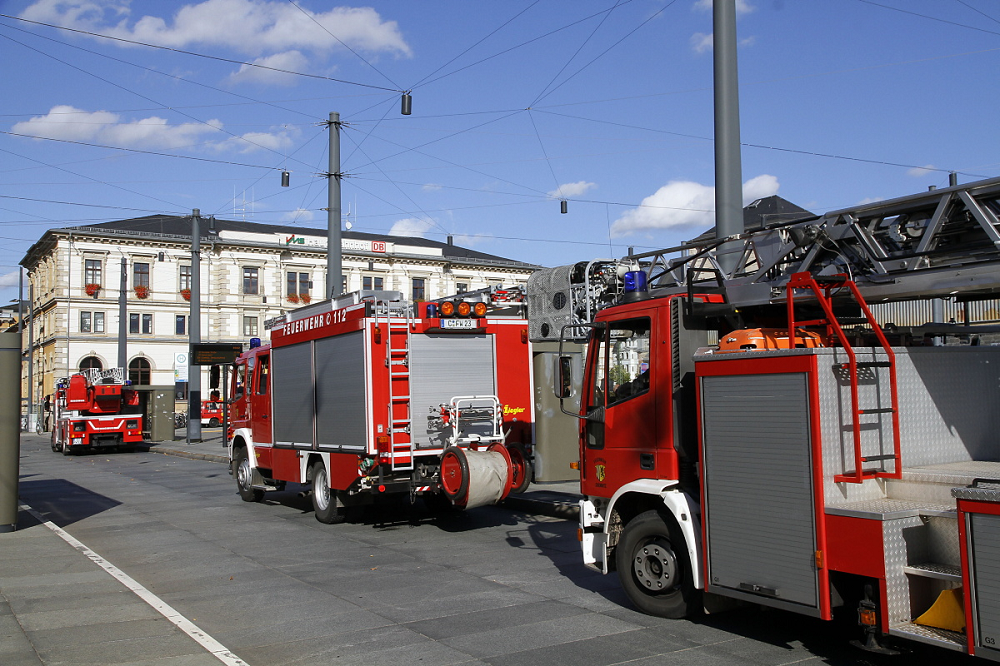 Fast 3 Promille intus: Mann löst Feueralarm am Chemnitzer Hauptbahnhof aus