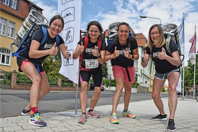 Freiberger Fassathlon: Lokalmatador Karsten Zybell holt erneut den WM-Titel