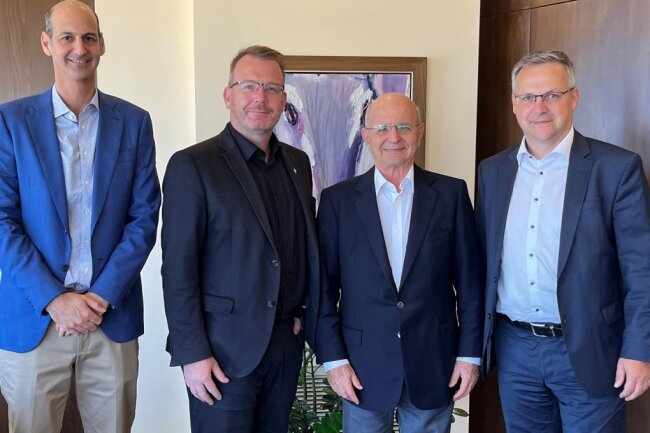 Freibergs OB Sven Krüger trifft in Tel-Aviv Unternehmer Michael ...