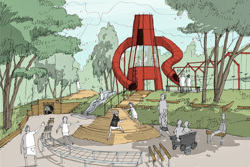 Mit Matschbereich und Gießerei-Turm: So soll der neue Super-Spielplatz ...