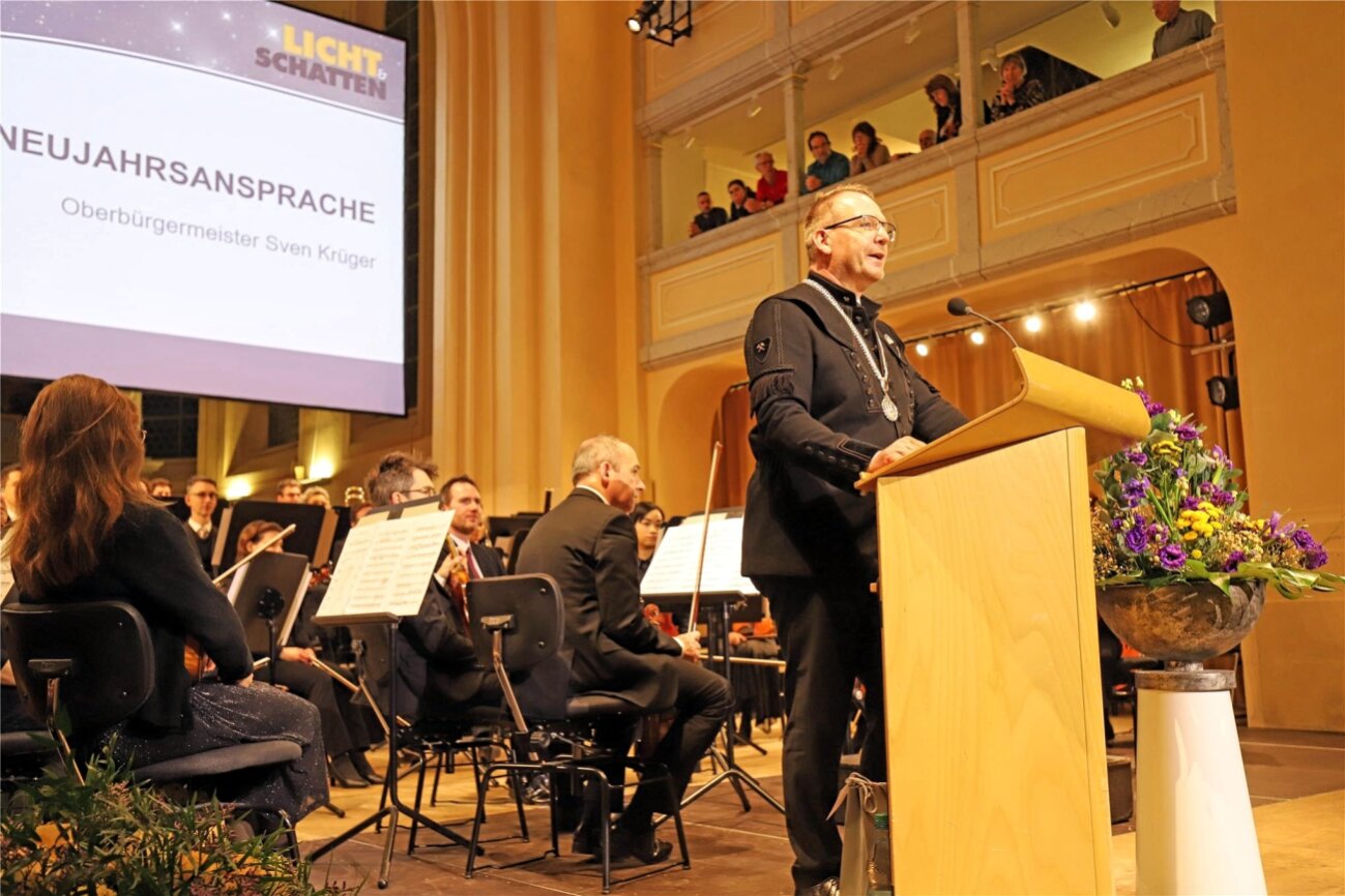 OB Krüger erinnert zum Neujahrsempfang in Freiberg an Volkmar Schreiter ...