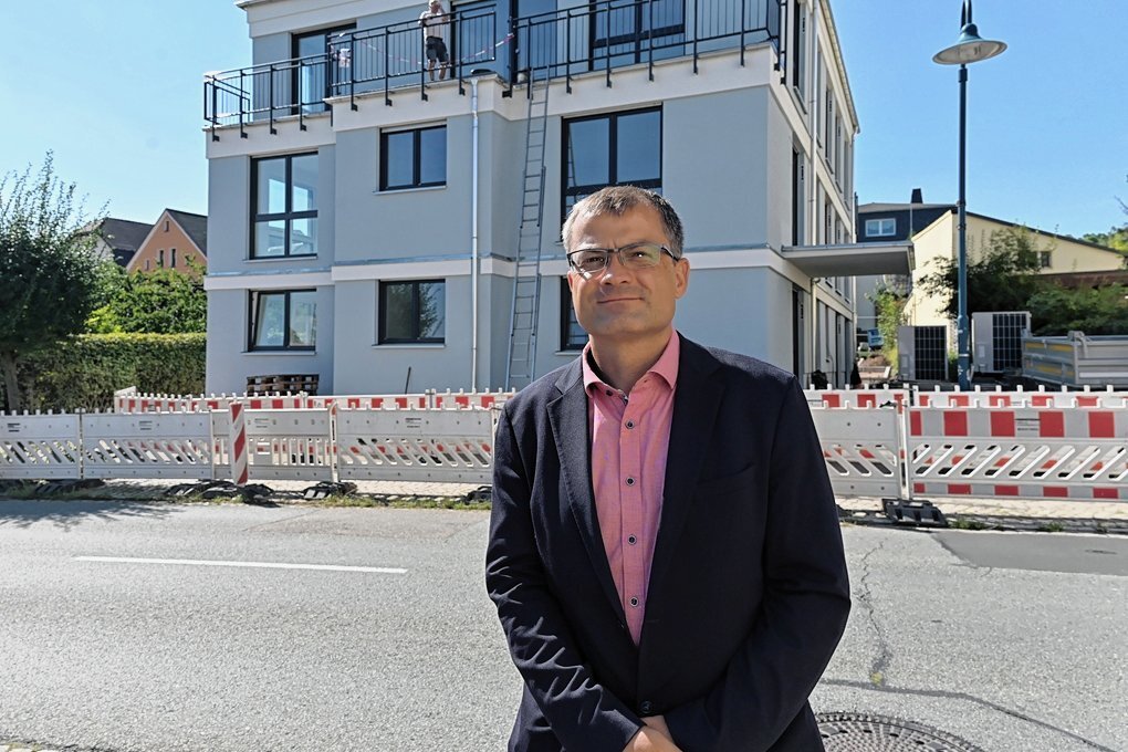 Oelsnitzer Wohnungsgesellschaft denkt um: Im Neubau wird auf Luft-Wärme-Pumpen gesetzt