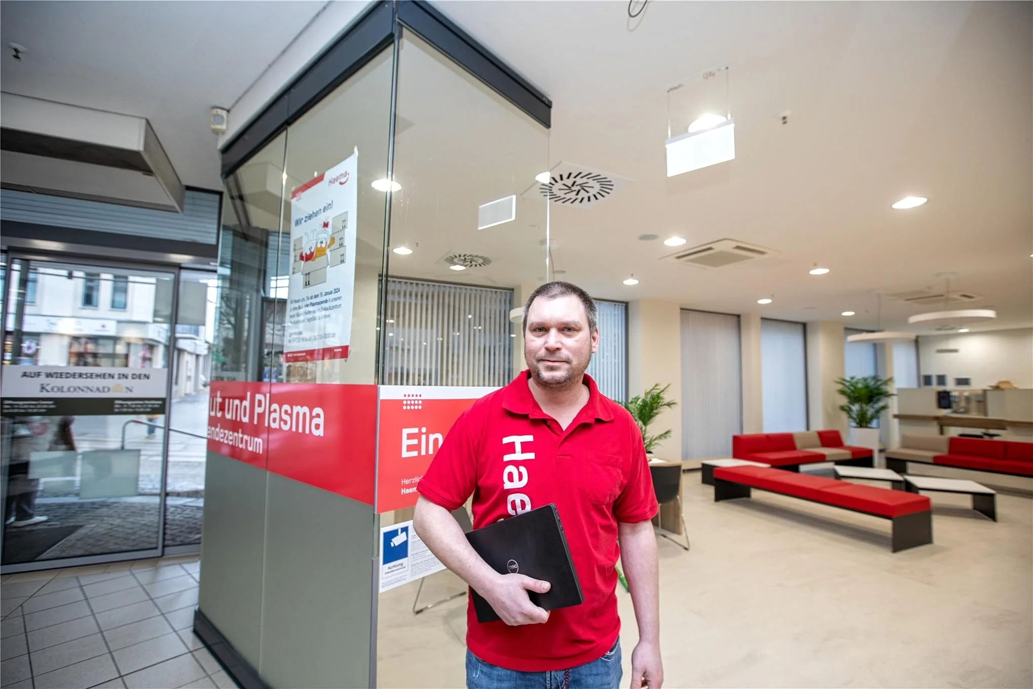 Plauener Kolonnaden: Haema-Blutspendezentrum nimmt neue Fläche in Betrieb