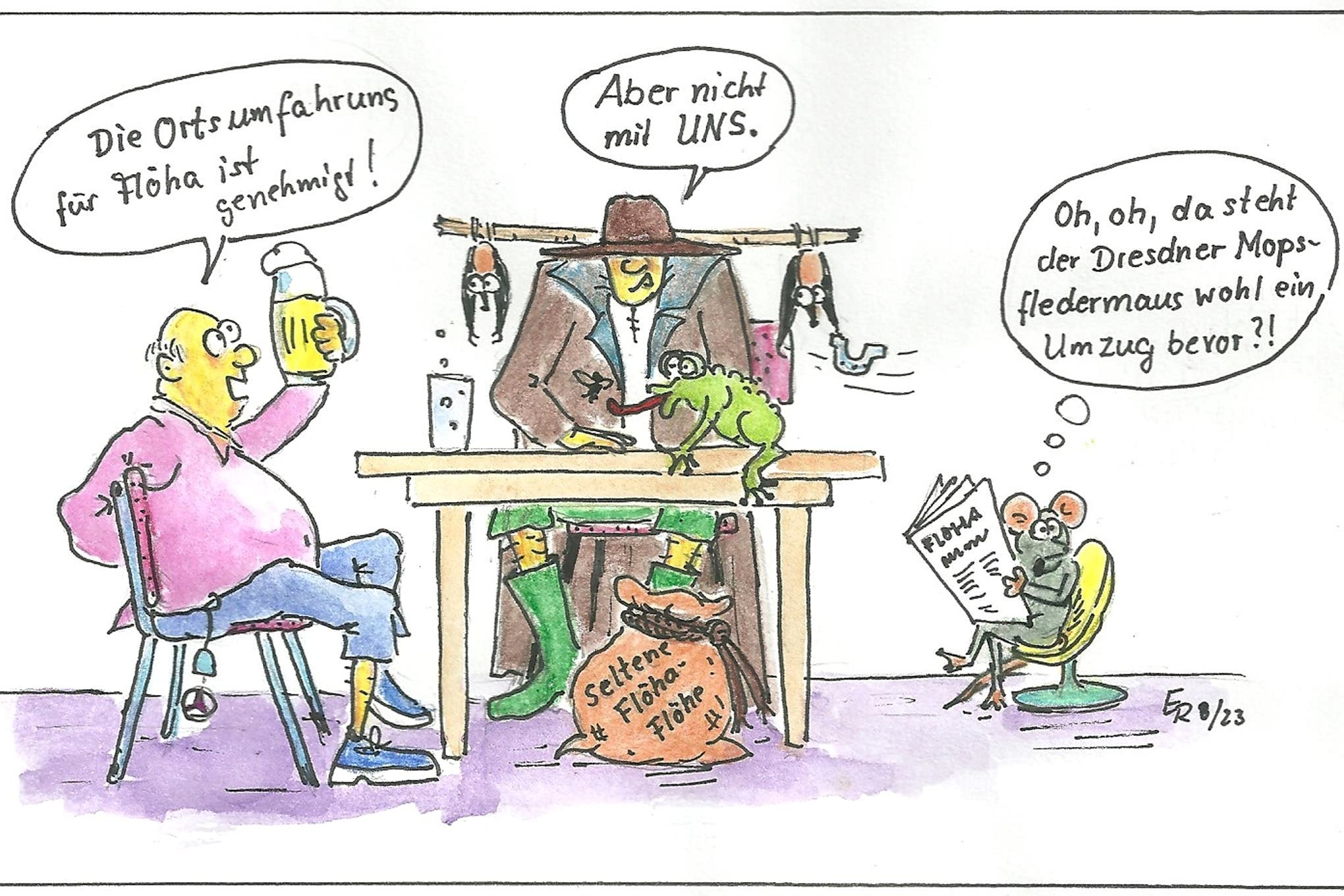 Satire zum Wochenende: Die nächste Umgehungsstraße wird nicht in Flöha ...