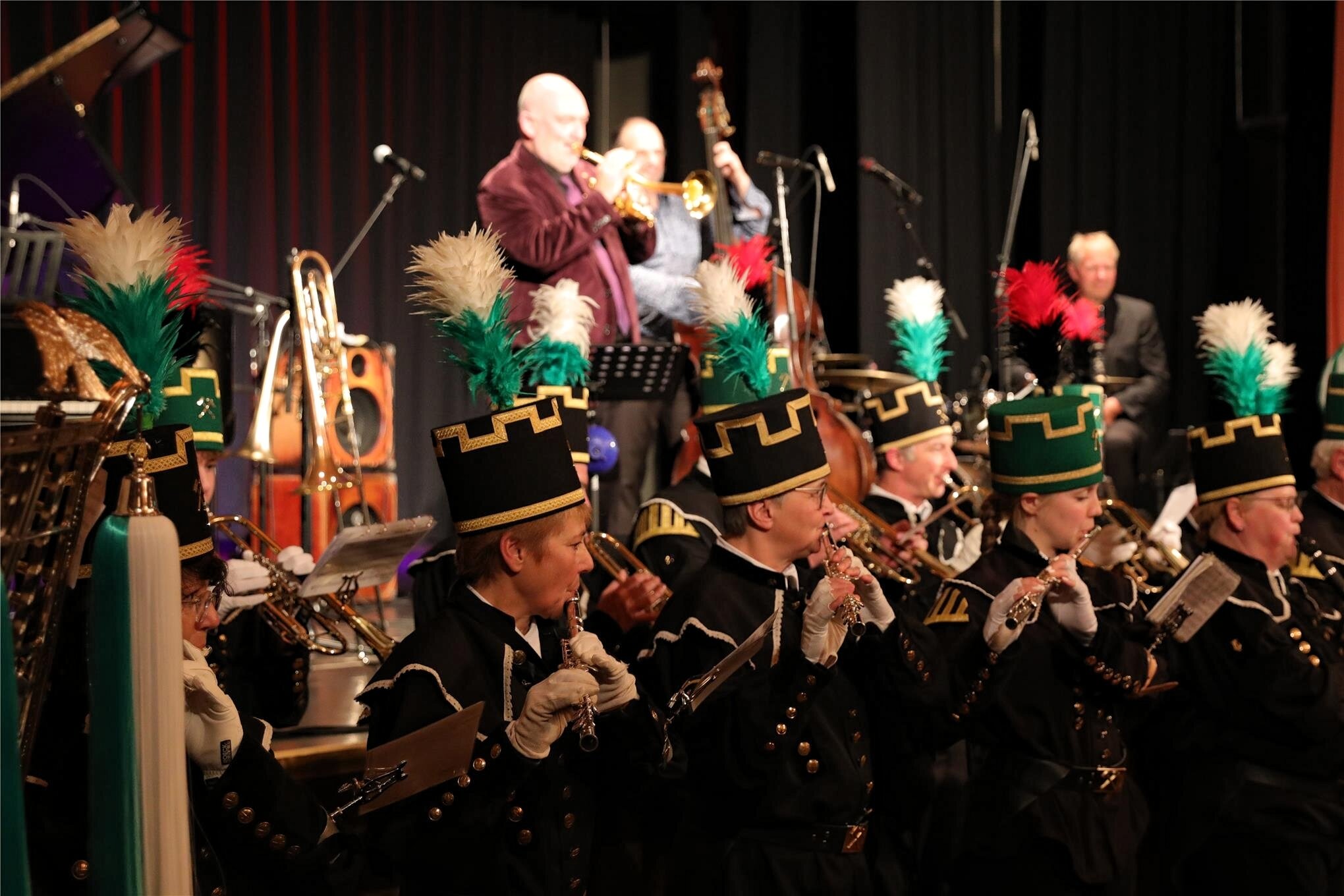 Stollberger Jazztage: Bergmusiker spielen mit Weltstar das Steigerlied