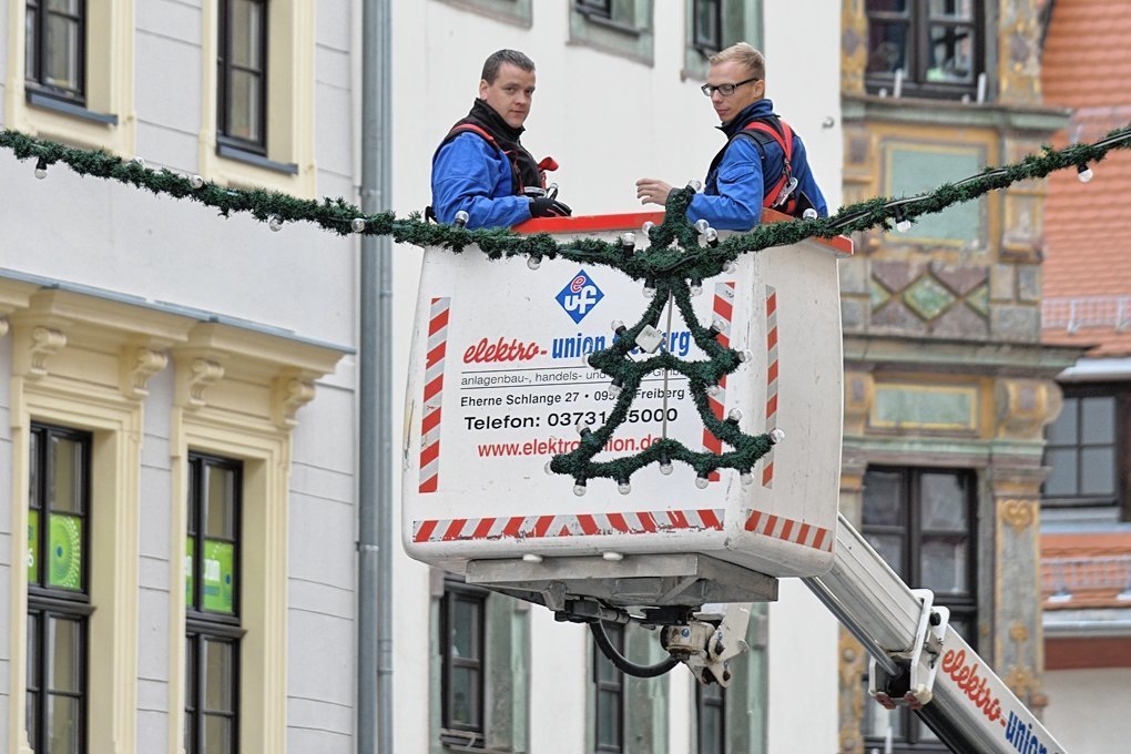 Tanne für Christmarkt kommt am Montag - ihr Weg nach Freiberg ist nicht ...
